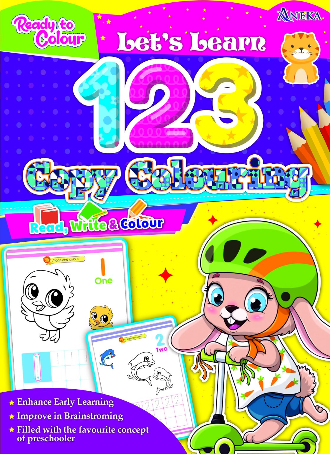 LET’S LEARN 123 (COPY COLOURING) – ANEKA PUBLICATION & DISTRIBUTORS